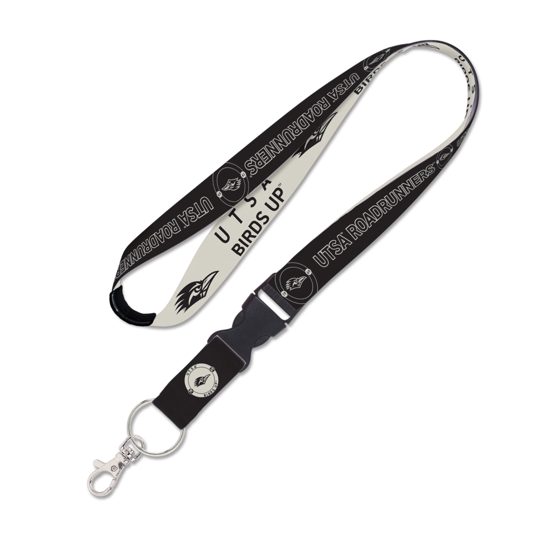 NCAA Texas San Antonio Bone Black 1" Reversible Lanyard with Buckle and ...