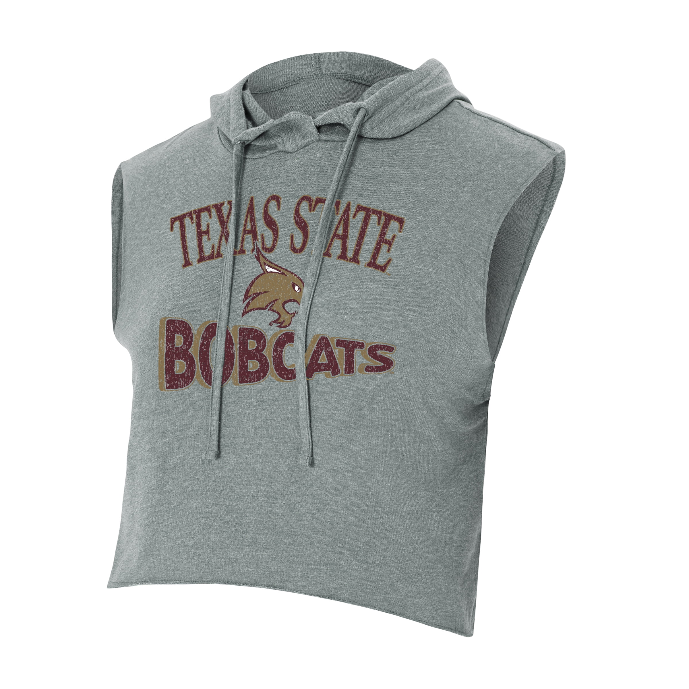NCAA Texas State Bobcats Womens Grey Muscle Hood - Walmart.com
