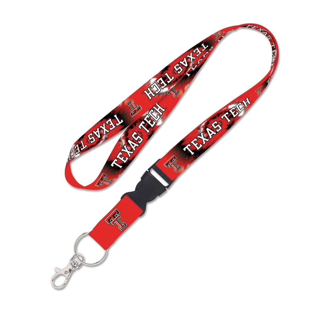 NCAA Texas Tech Tye Dye 1" Reversible Lanyard with Buckle - Walmart.com