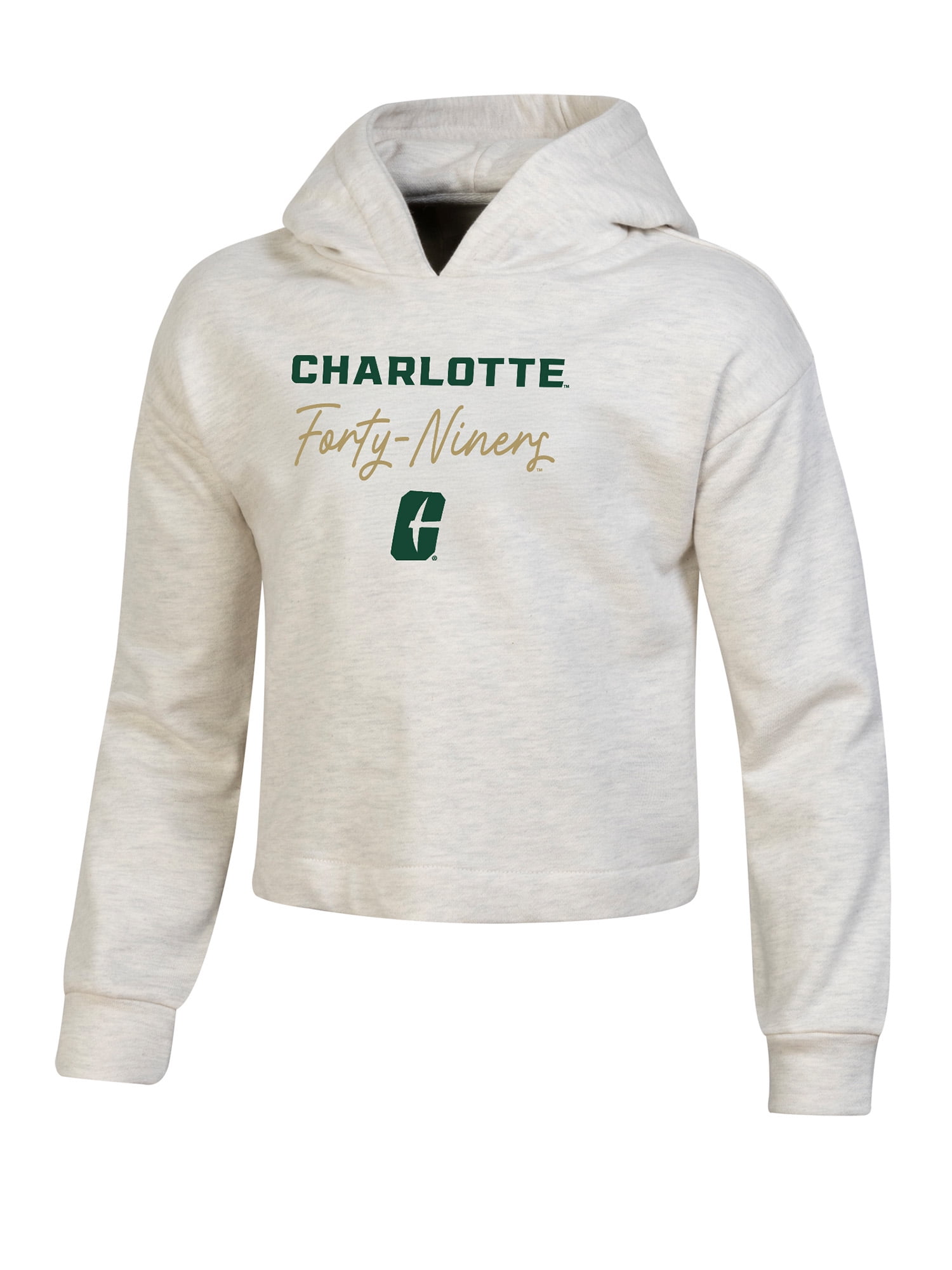 NCAA UNC CHARLOTTE Girls Grey Color Cotton Fleece HDY Puff Print ...
