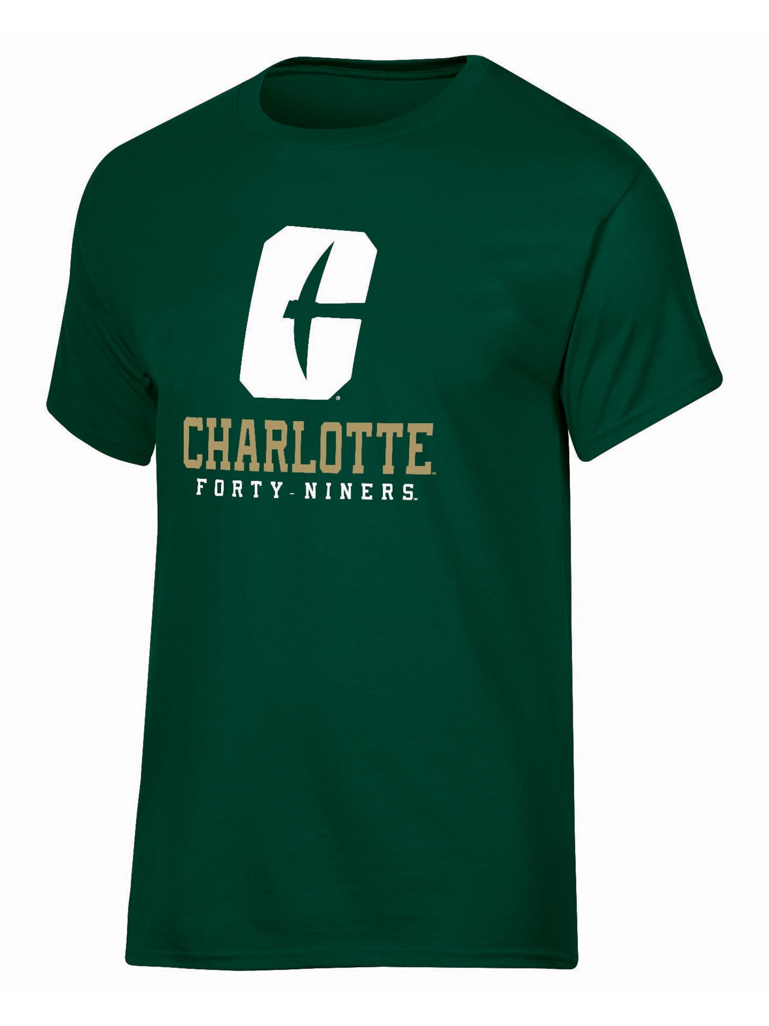 NCAA UNC CHARLOTTE Mens Primry Color Cotton SS TEE Logo Over Name OPP ...