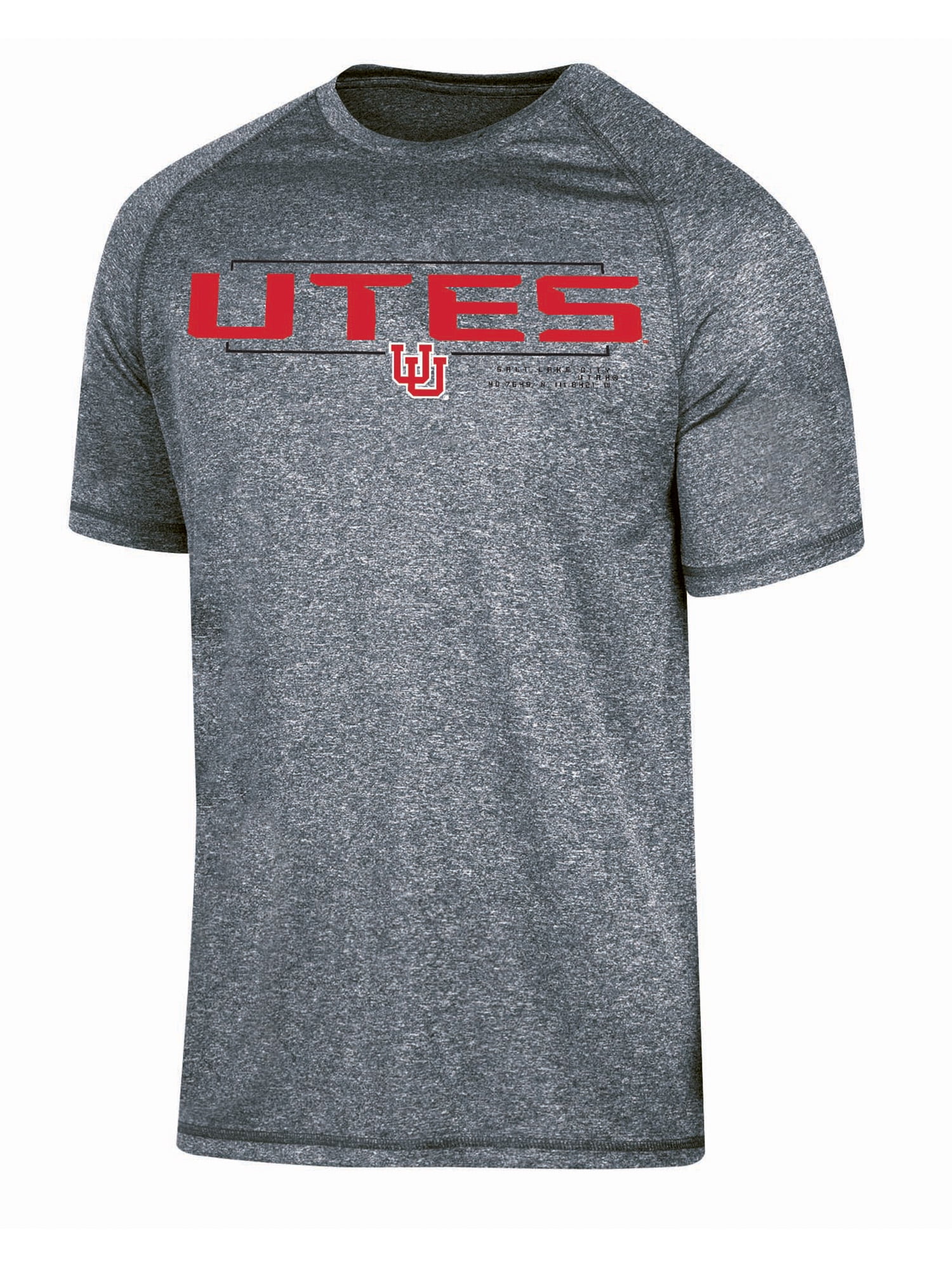 NCAA UTAH UTES Mens Grey Color Synthetic SS TEE Boxed - Walmart.com