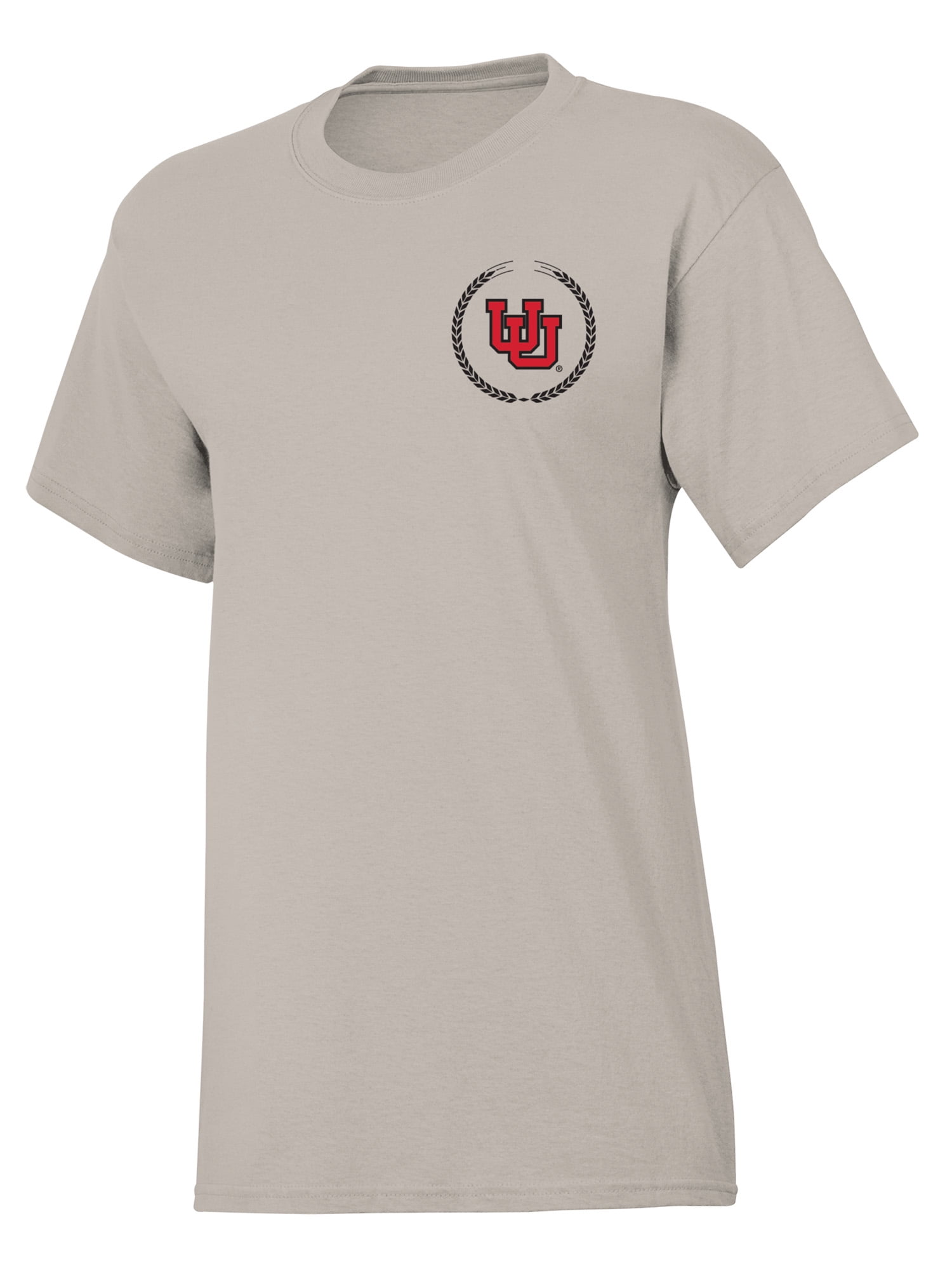 NCAA UTAH UTES Mens Khaki Color Cotton SS TEE Frat Label - Walmart.com