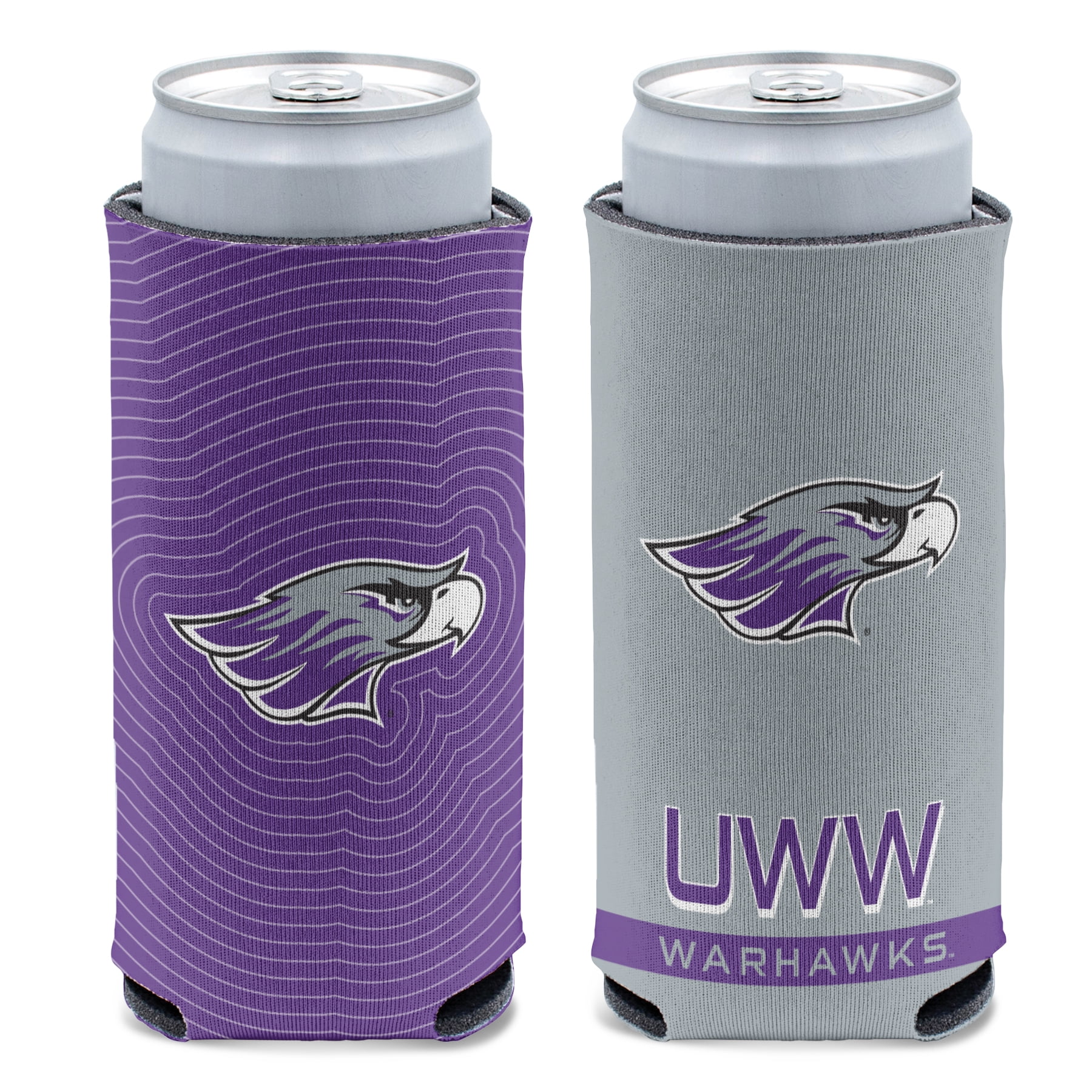 NCAA UW Whitewater Team Sonar 12oz Slim Can Cooler, Collapsible ...