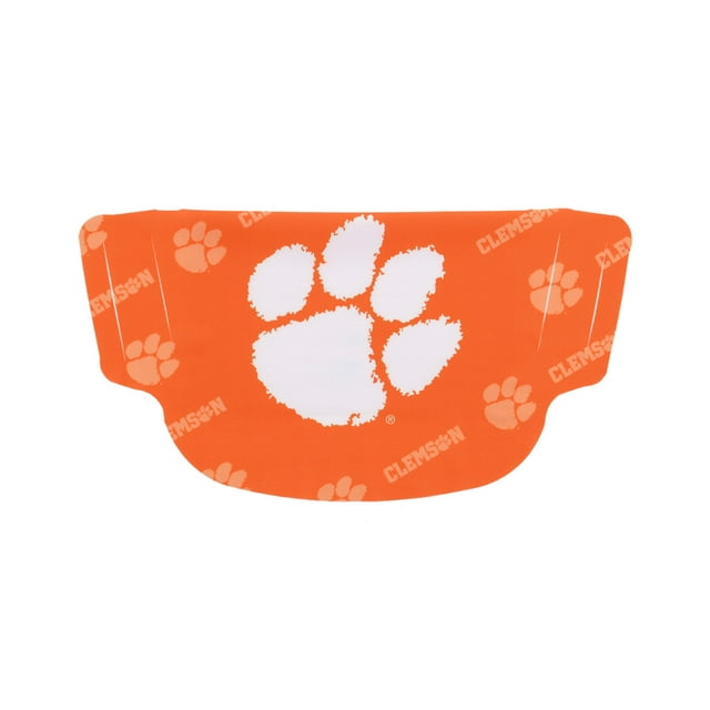 NCAA University of Clemson Stripe Face Mask, os, Orange - Walmart.com