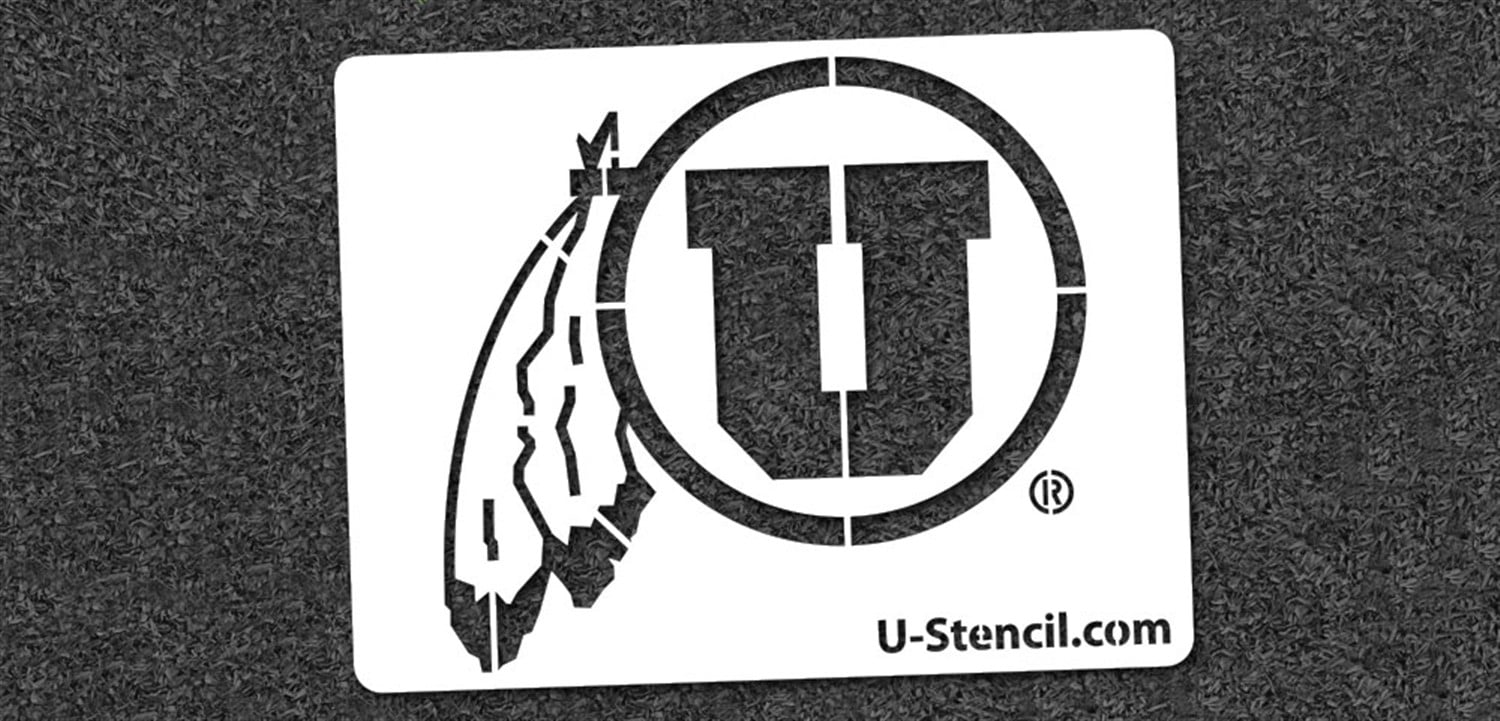 NCAA Utah Utes Collegiate 'U' Mini Stencil Kit - Walmart.com