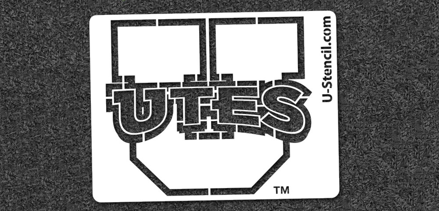 NCAA Utah Utes Collegiate 'Utes' Mini Stencil Kit - Walmart.com