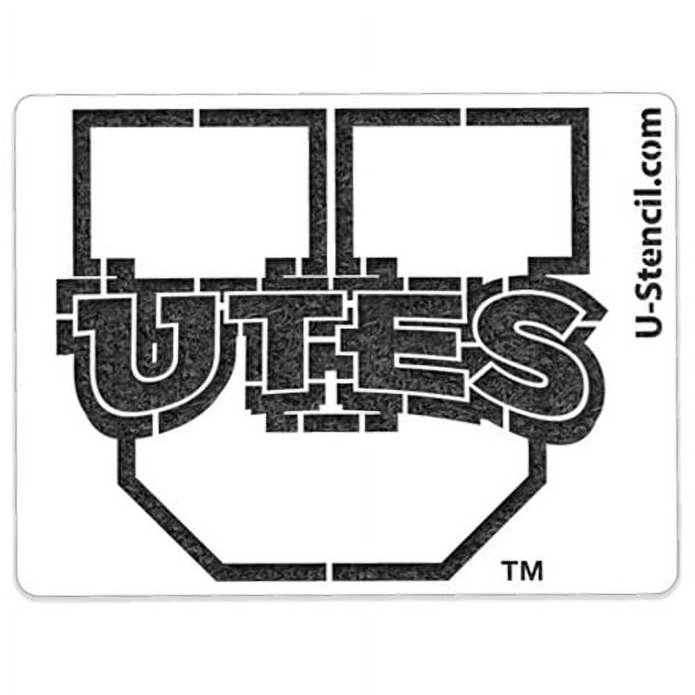 NCAA Utah Utes Collegiate 'Utes' Mini Stencil Kit - Walmart.com