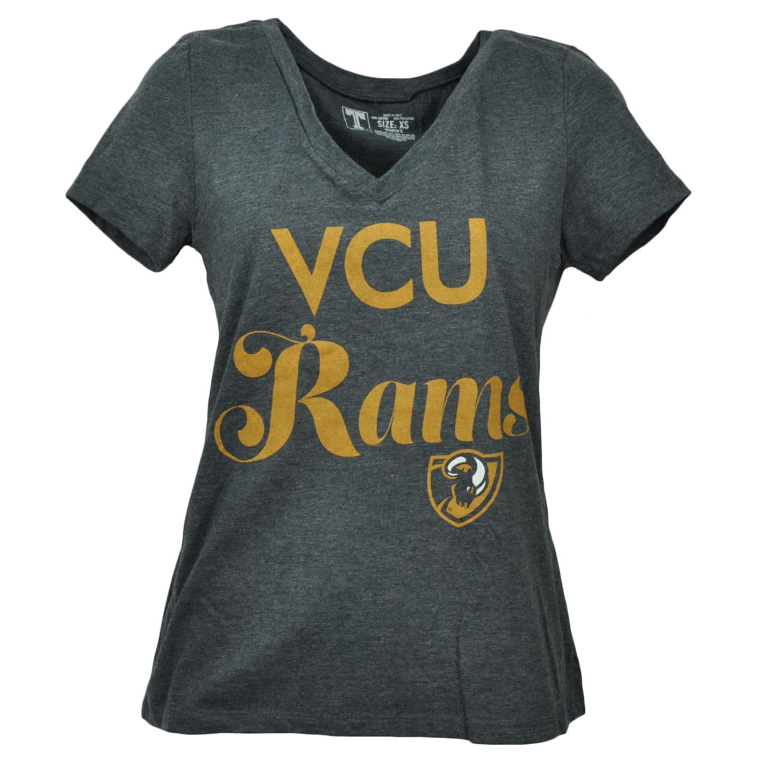 NCAA Virginia Commonwealth Rams VCU V Neck Tshirt Tee Charcoal Short ...