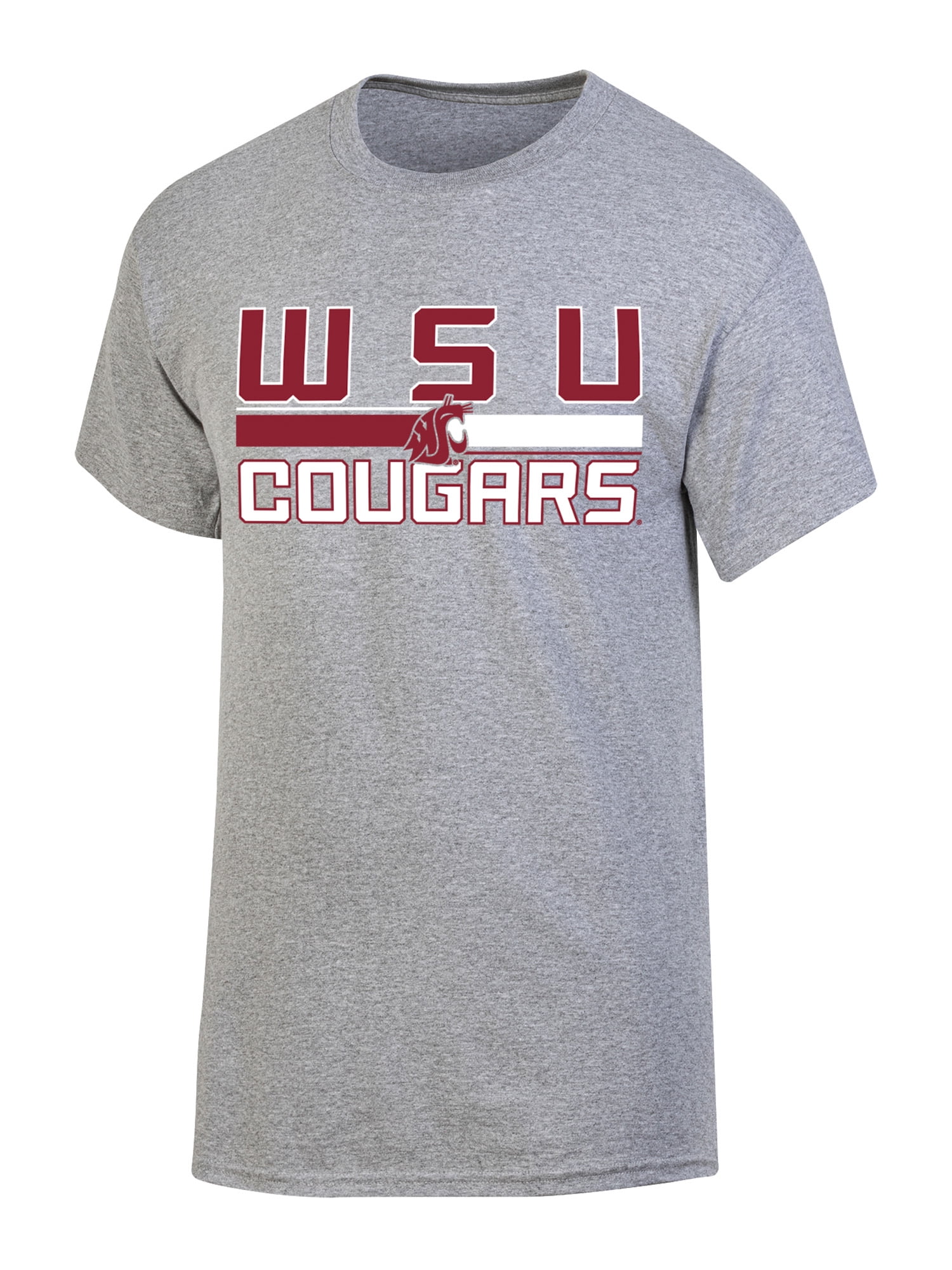NCAA WASHINGTON STATE Mens Grey Color Cotton SS TEE Blocked Color OPP ...