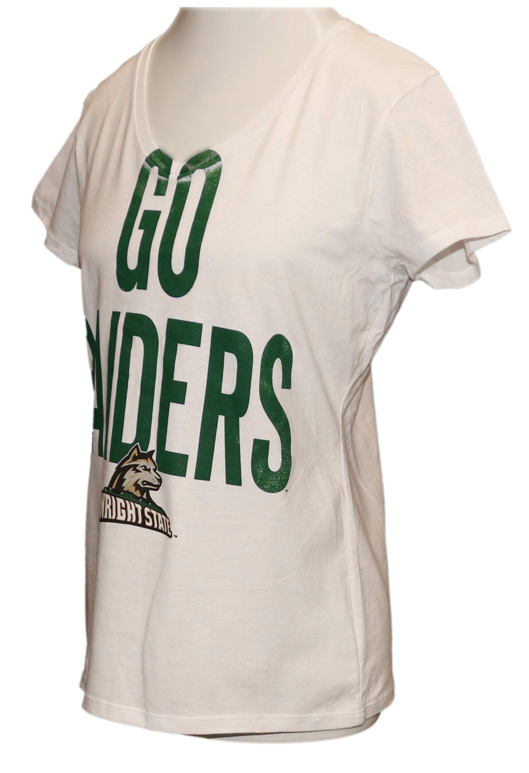 NCAA WSU Wright State University Raiders Ladies Tee T-Shirt (White Go ...