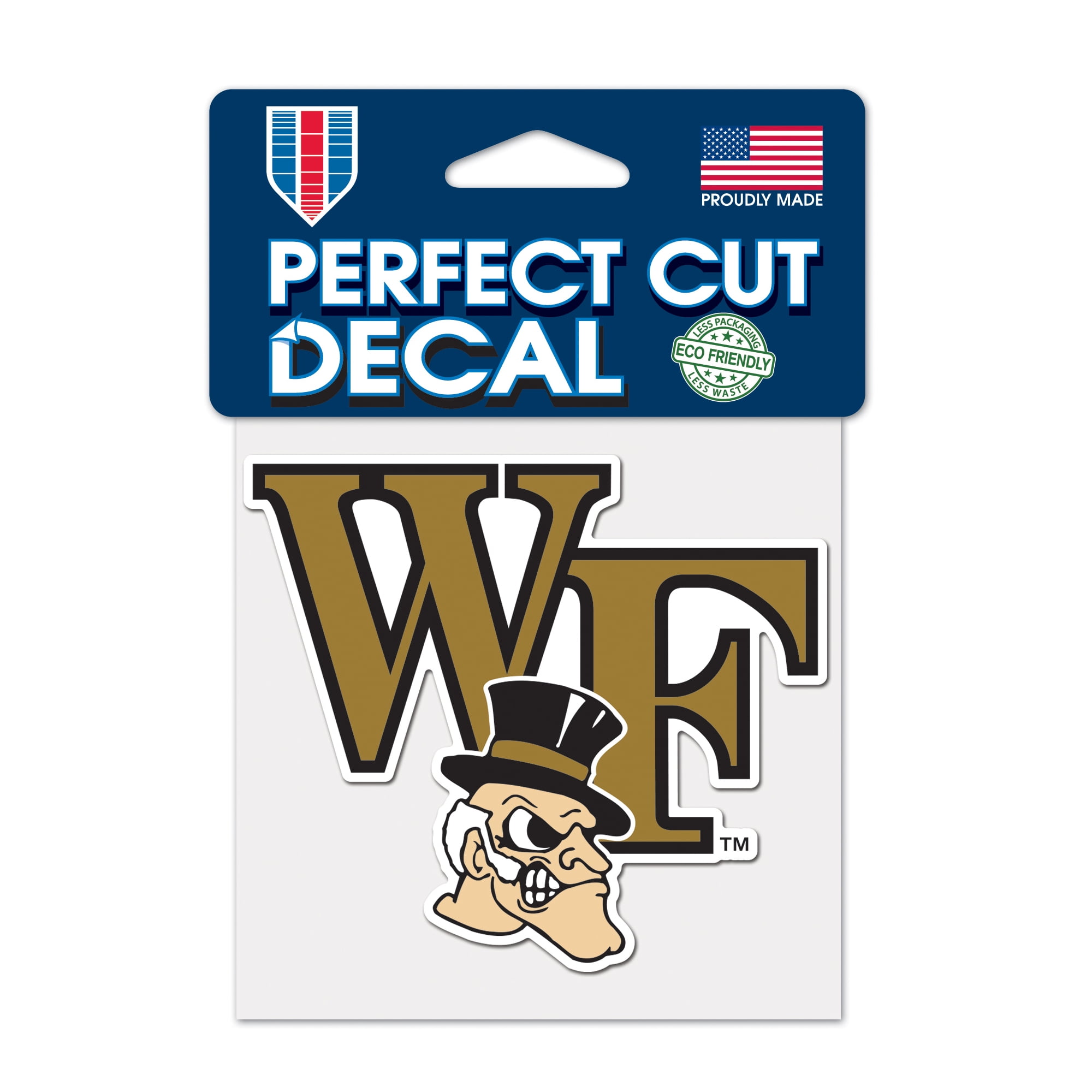 NCAA Wake Forest Prime 4" x 4" Perfect Cut Decal - Walmart.com