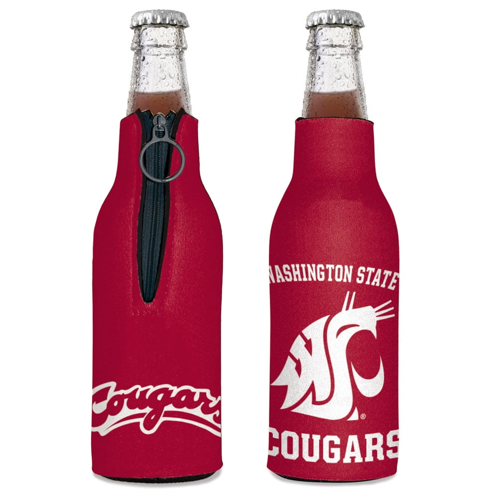 NCAA Washington State Zipper Cooler - Neoprene Bottle Cooler - Walmart.com