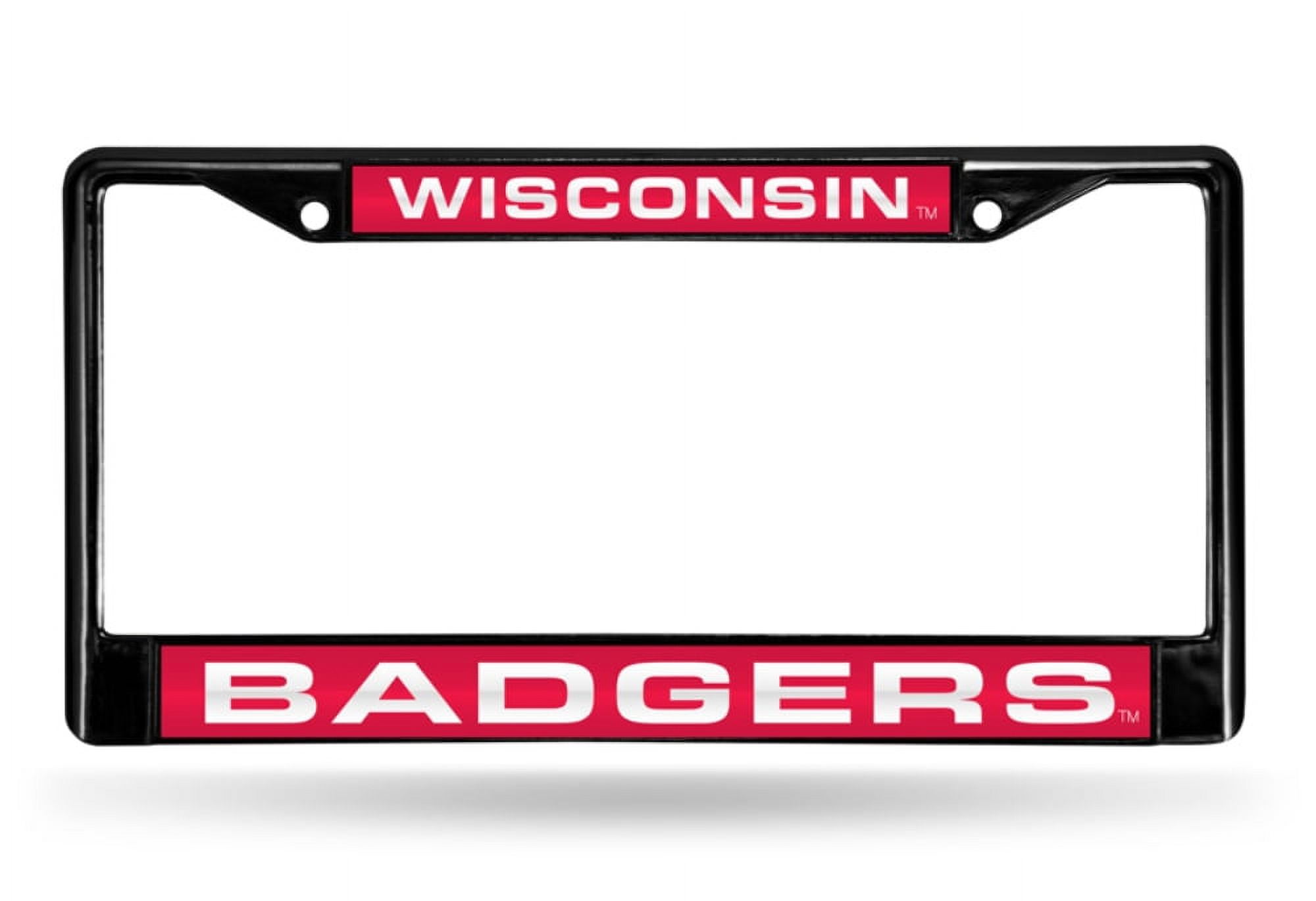 NCAA Wisconsin Badgers Laser License Plate Frame - Walmart.com