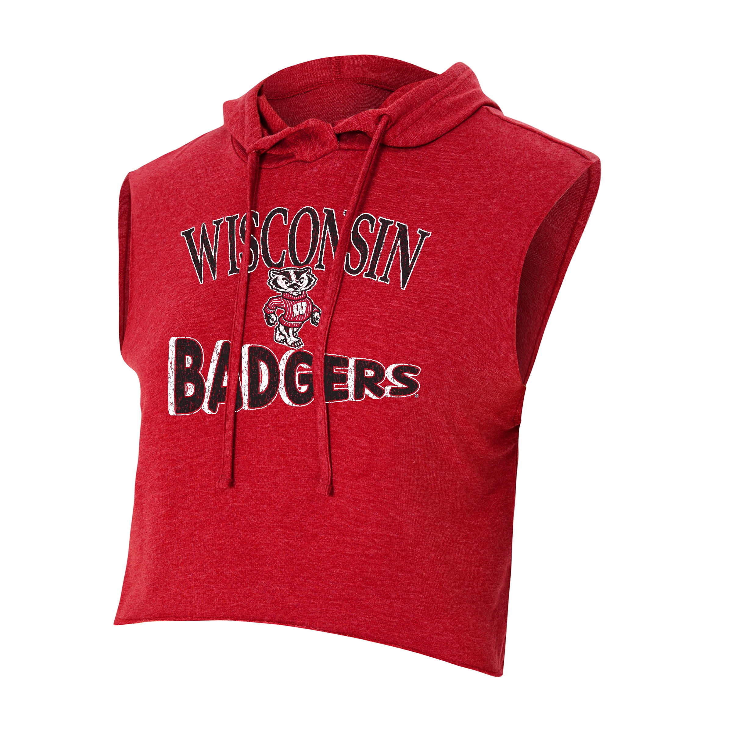 NCAA Wisconsin Badgers Womens Team Color Muscle Hood - Walmart.com