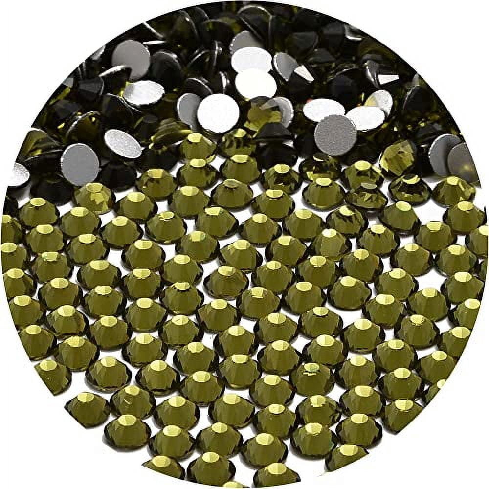 NCB 3000pcs Flatback Round Glass Nail Art Rhinestones Crystal for DIY ...