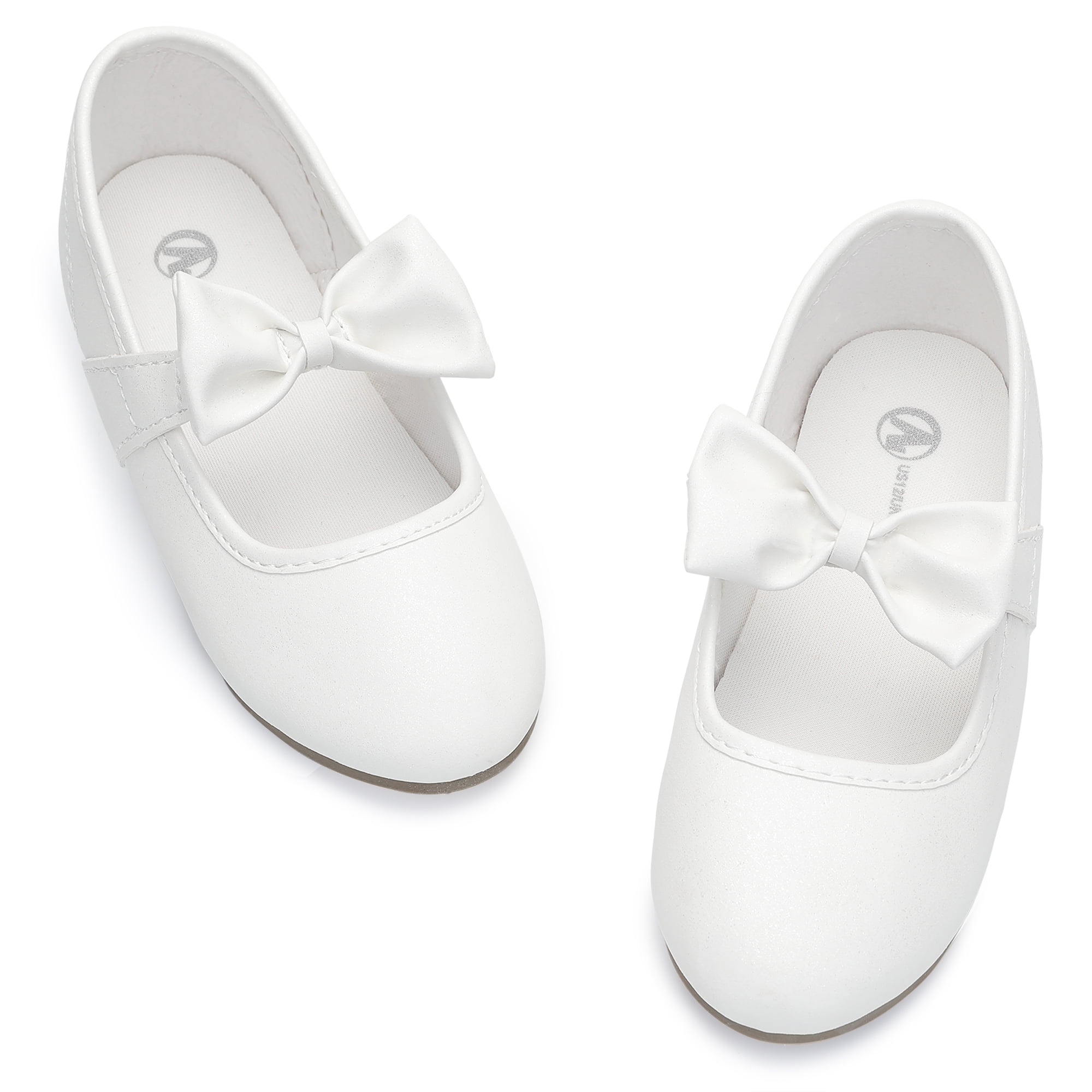 NCCB Girls Dress Shoes Girls Flats with Bowknot Little Big Kid Princess ...