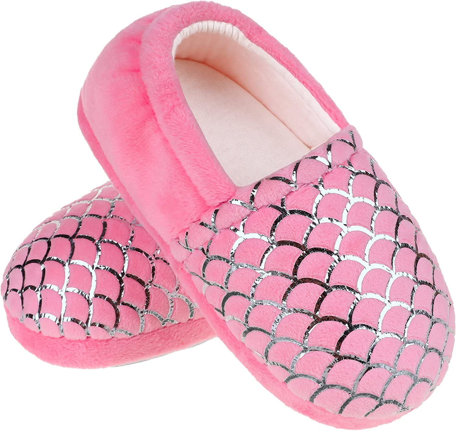 NCCB Cute Teens Memory Foam Slippers for Girls, Indoor Outdoor House Shoes, Plush Bedroom ...