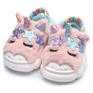Kids Easter Peeps Plush Bunny Rainbow Slippers (One Size Fits Most ...