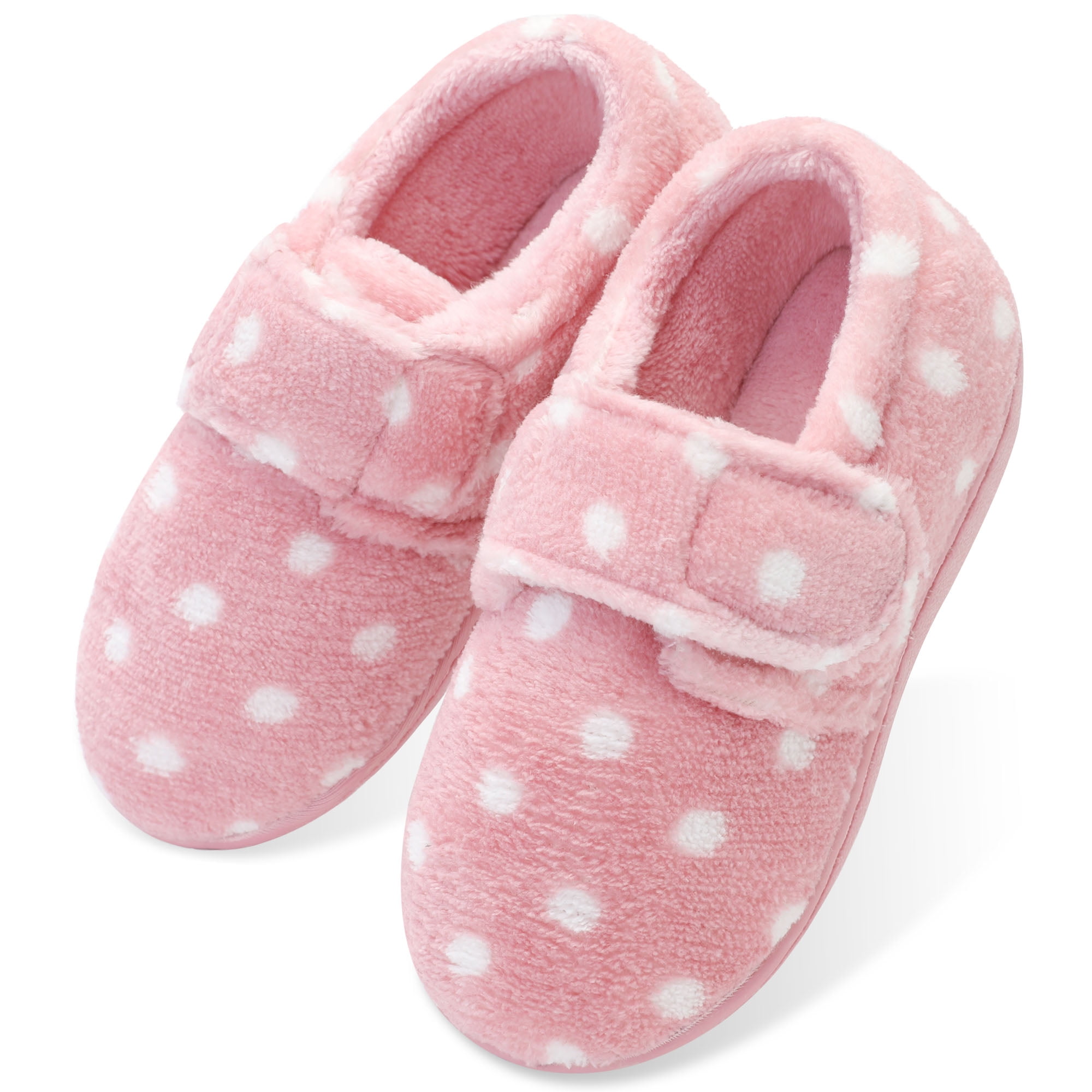 NCCB Kids Girls Comfortable House Slippers, Indoor Outdoor Pink Bedroom ...