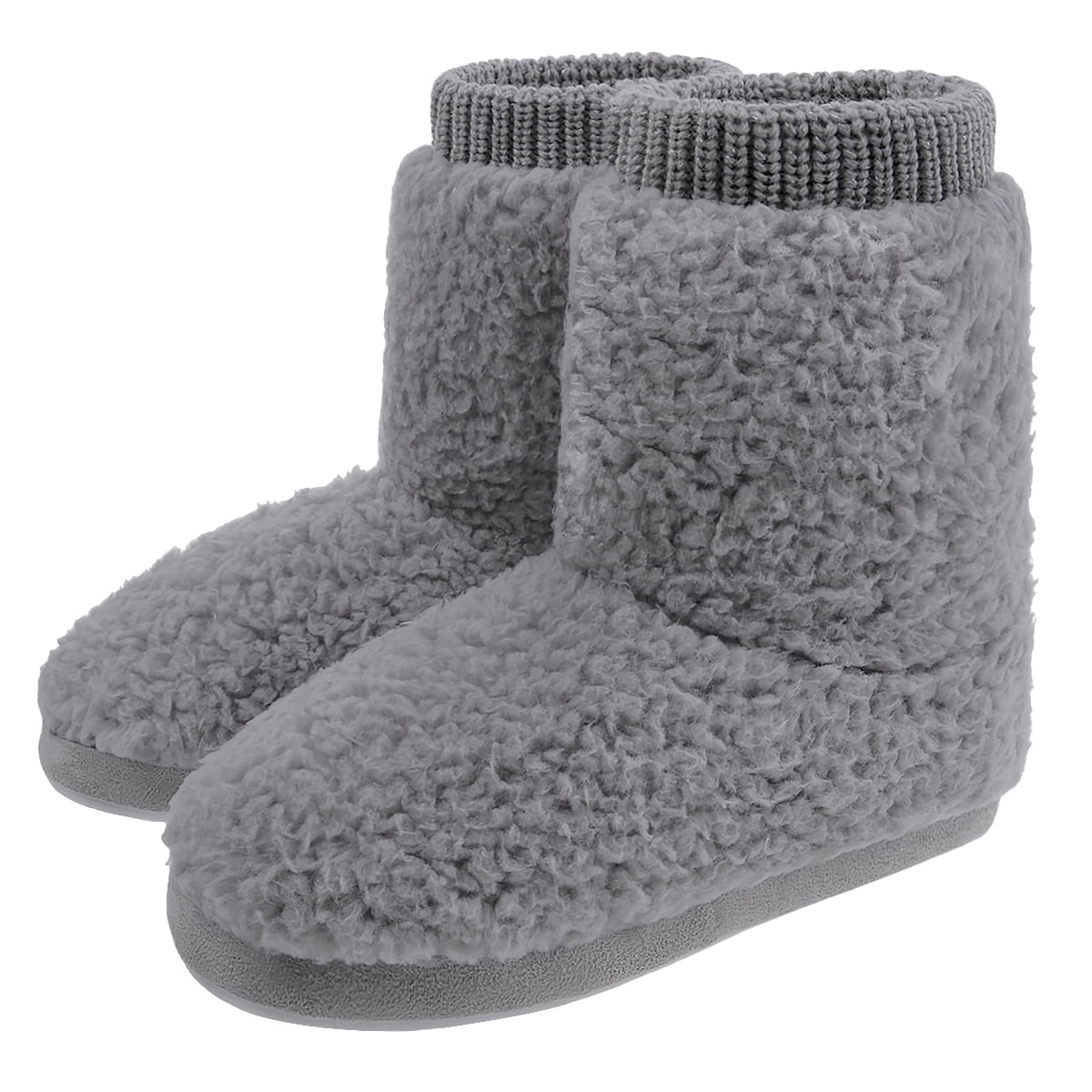 NCCB Womens Bootie Slippers Womens Fuzzy Slippers with Memory Foam ...