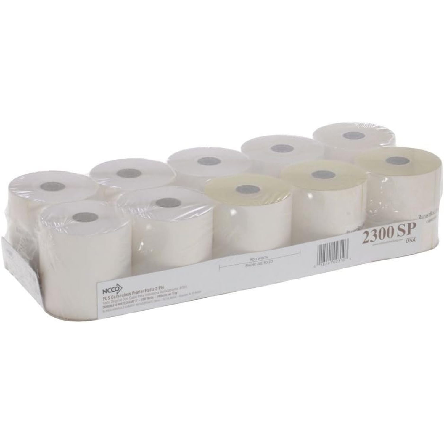NCCO Register Rolls - POS Kitchen Receipt Paper – 2 Ply Carbonless – 3 ...