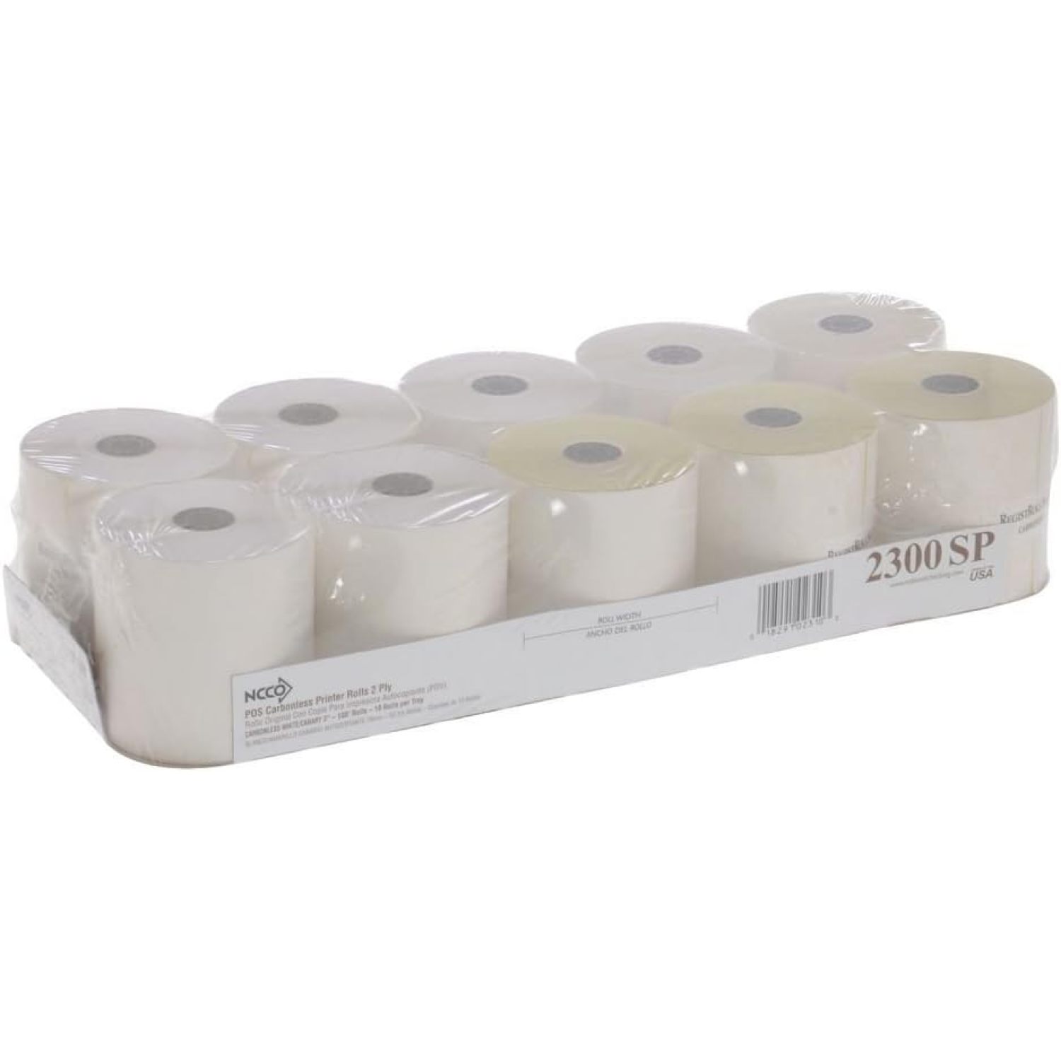 NCCO Register Rolls - POS Kitchen Receipt Paper – 2 Ply Carbonless – 3 ...
