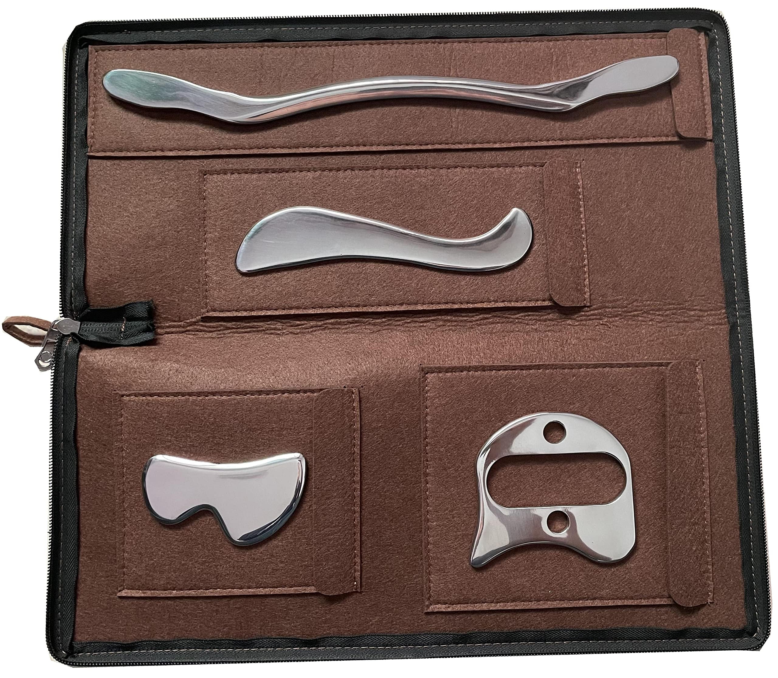 NCCYOOT Gua sha Tool MMF7 Stainless Steel gua sha-Set 4pcs -iastm Tool ...