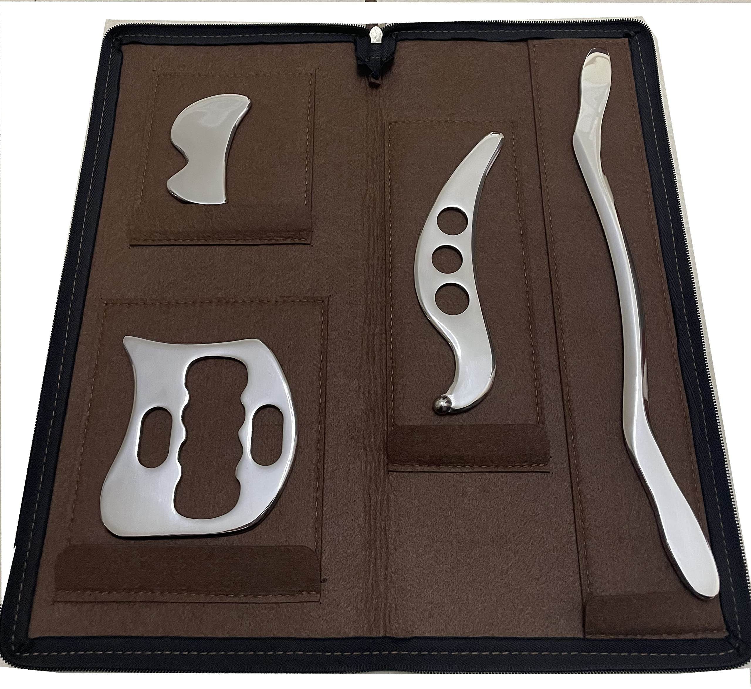 NCCYOOT Gua sha Tool Stainless Steel AIS1 gua sha-Set 4pcs -iastm Tool ...