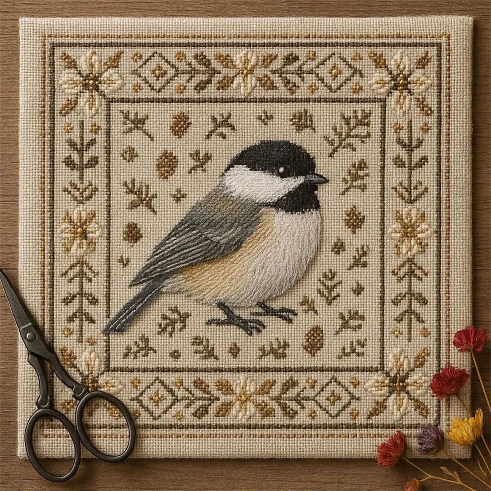 NCHKUN Complete Embroidery Kit for Beginners with Stamped Pattern ...