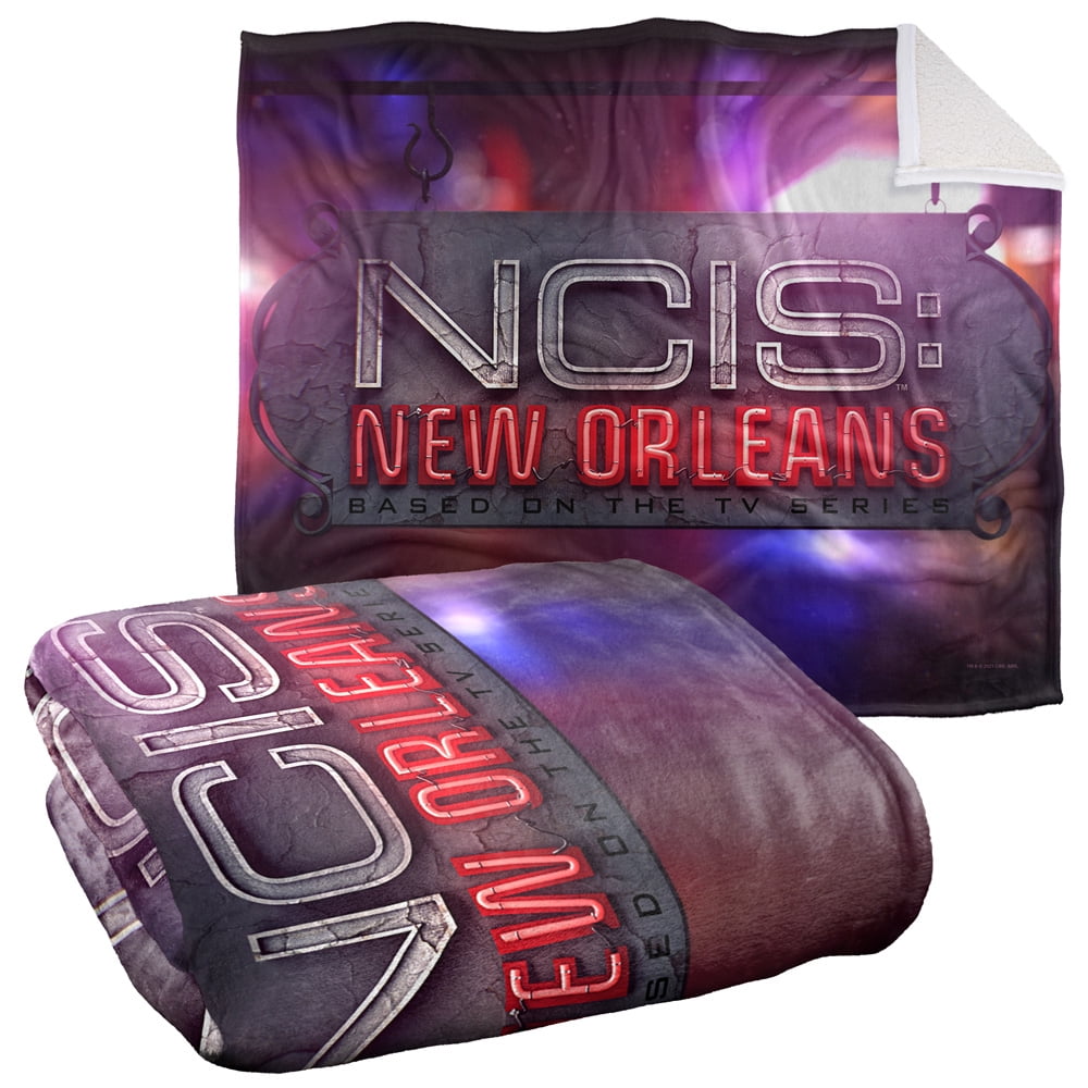 NCIS:New Orleans Blanket, 50"x60", Neon Sign Silky Touch Sherpa Back ...