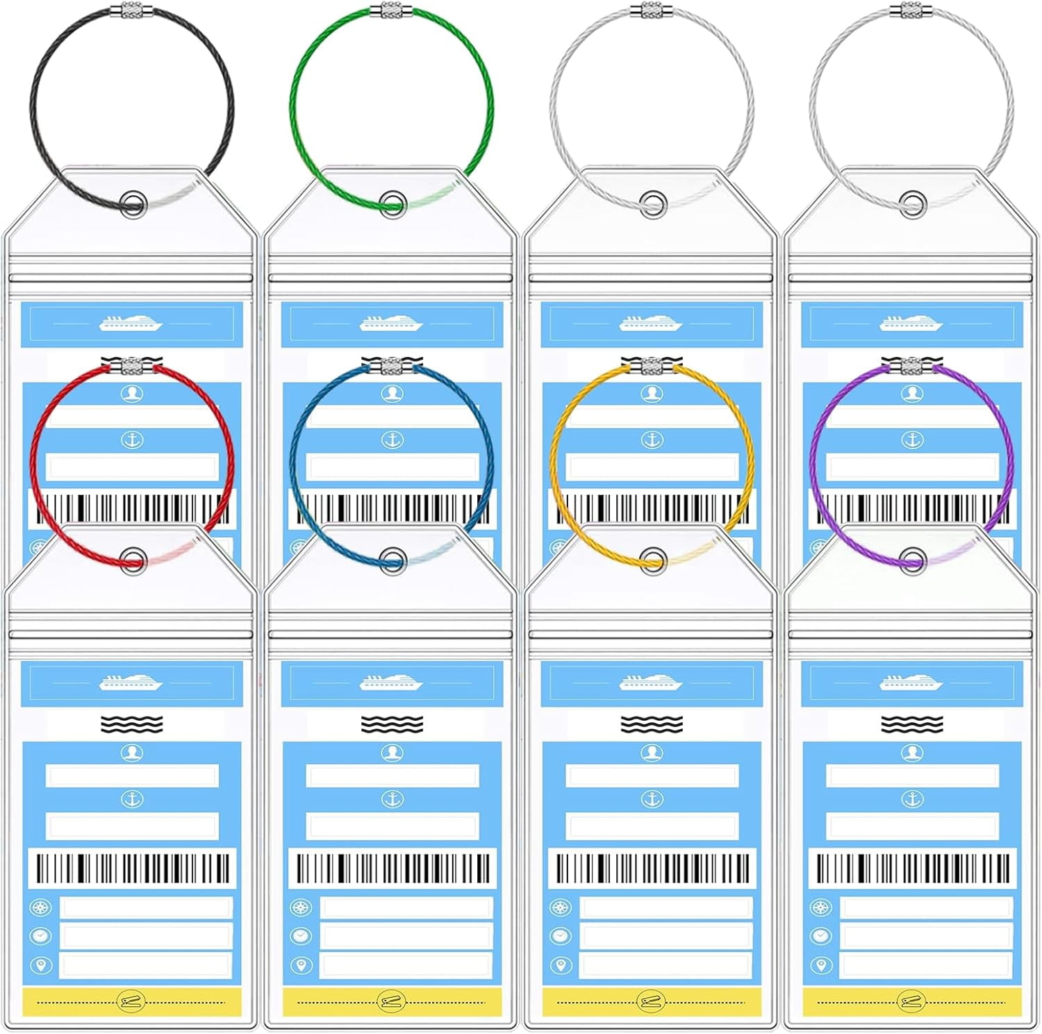 NCL Cruise Luggage Tag Holders, Zip Seal Clear Cruise Ships Luggage ...