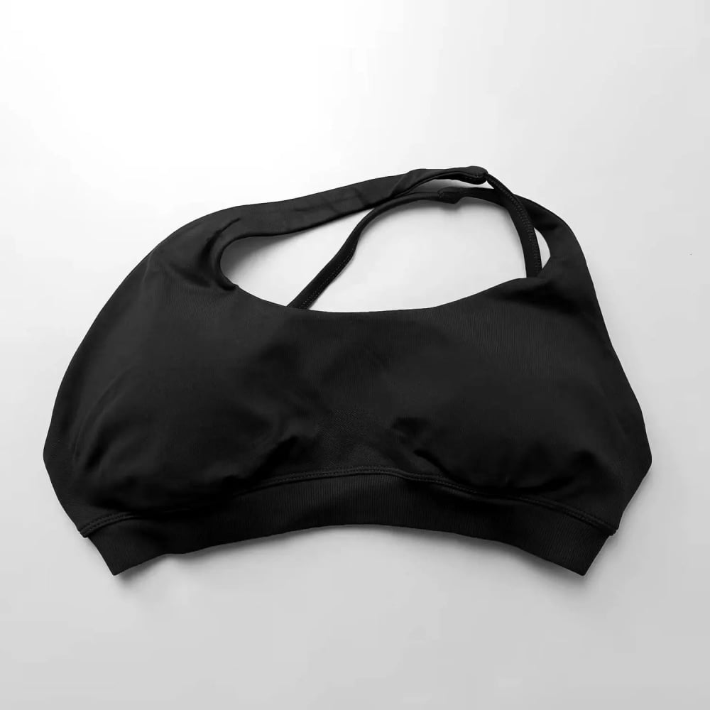 NCLAGEN Seamless Asymmetric Sports Bra Gym Top Woman High Support ...