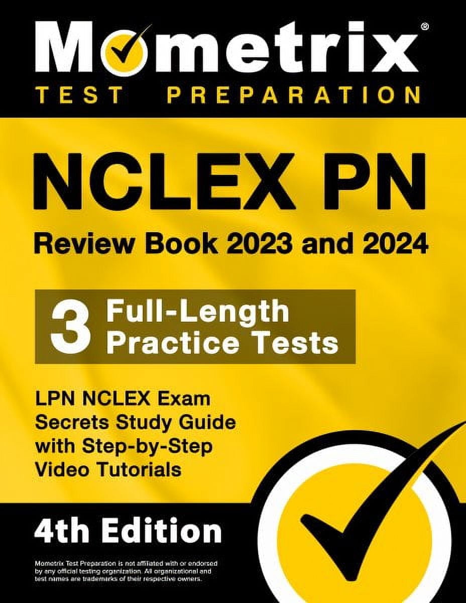 NCLEX PN Review Book 2023 and 2024 : 3 Full-length Practice Tests, Lpn ...