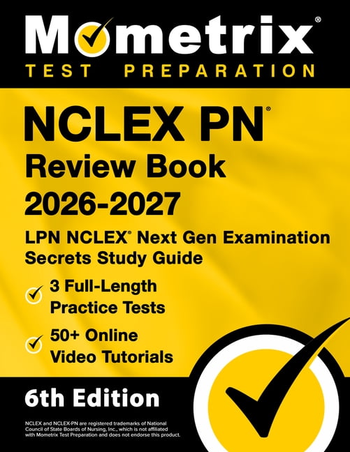 NCLEX PN Review Book 2026-2027 - 3 Full-Length Practice Tests, 50 ...