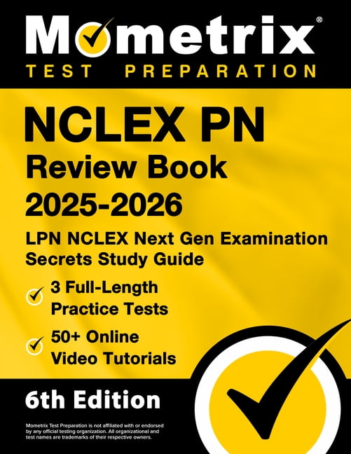 NCLEX PN Review Book 2025-2026 - 3 Full-Length Practice Tests, 50 ...