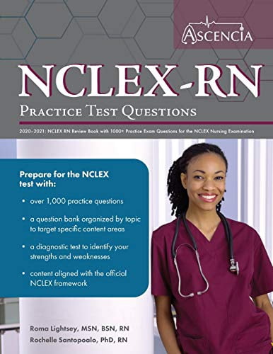 Pre-Owned NCLEX-RN Practice Test Questions 2020-2021: NCLEX RN Review ...