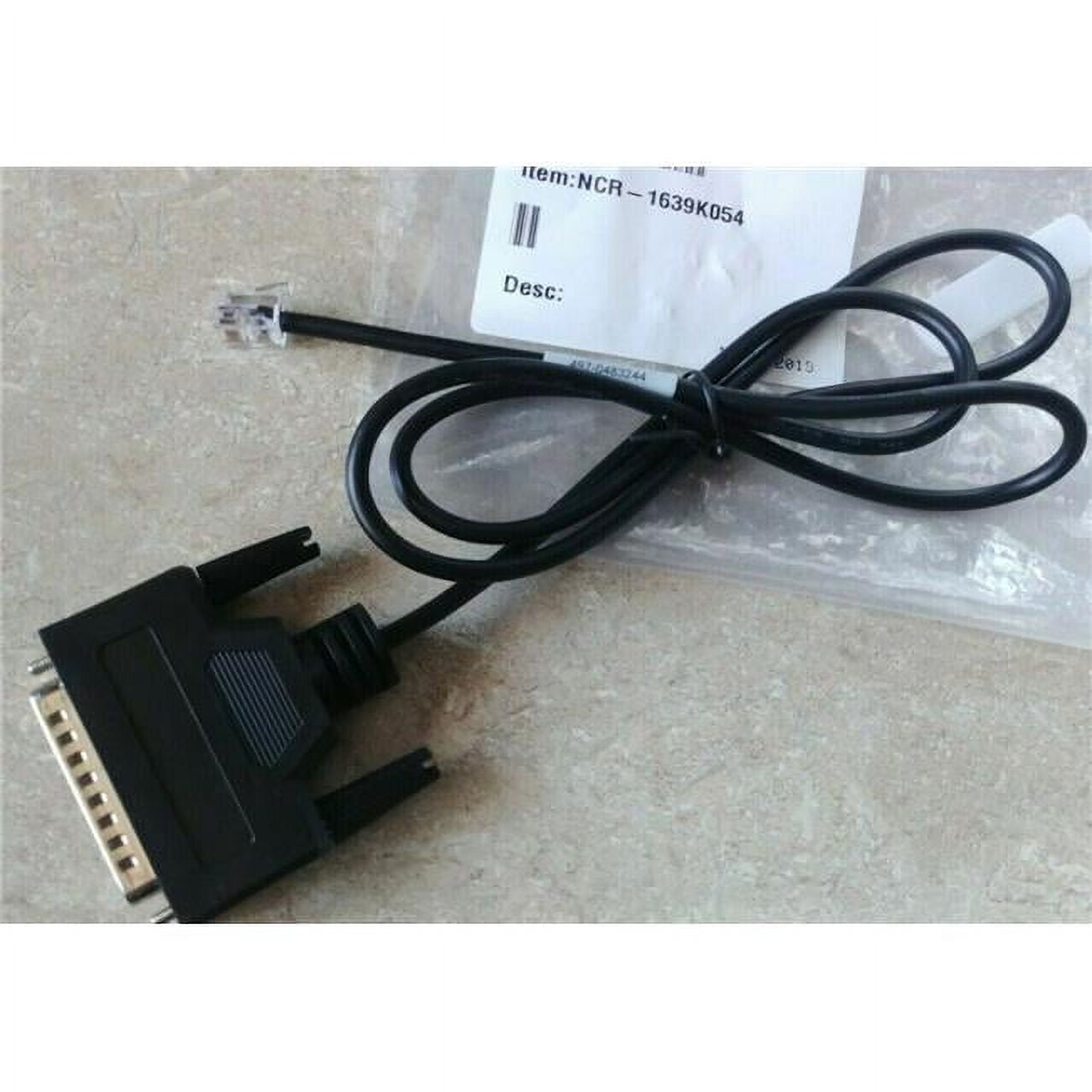 NCR 1639-K054 3 ft. RJ12-DB25M Serial Printer Cable - Walmart.com