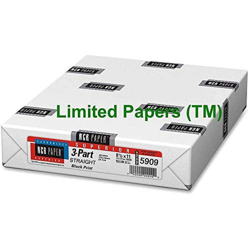 NCR Carbonless Paper, 3-Part Straight Collated, 8-1/2" x 11" (1 ...