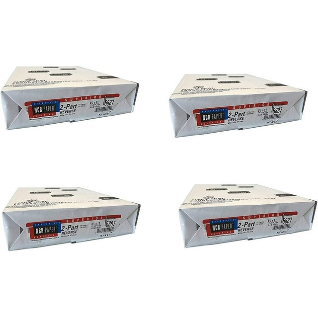 Appleton NCR Paper 5887, 2 Part Collated White, Canary, 250 Count 4 ...