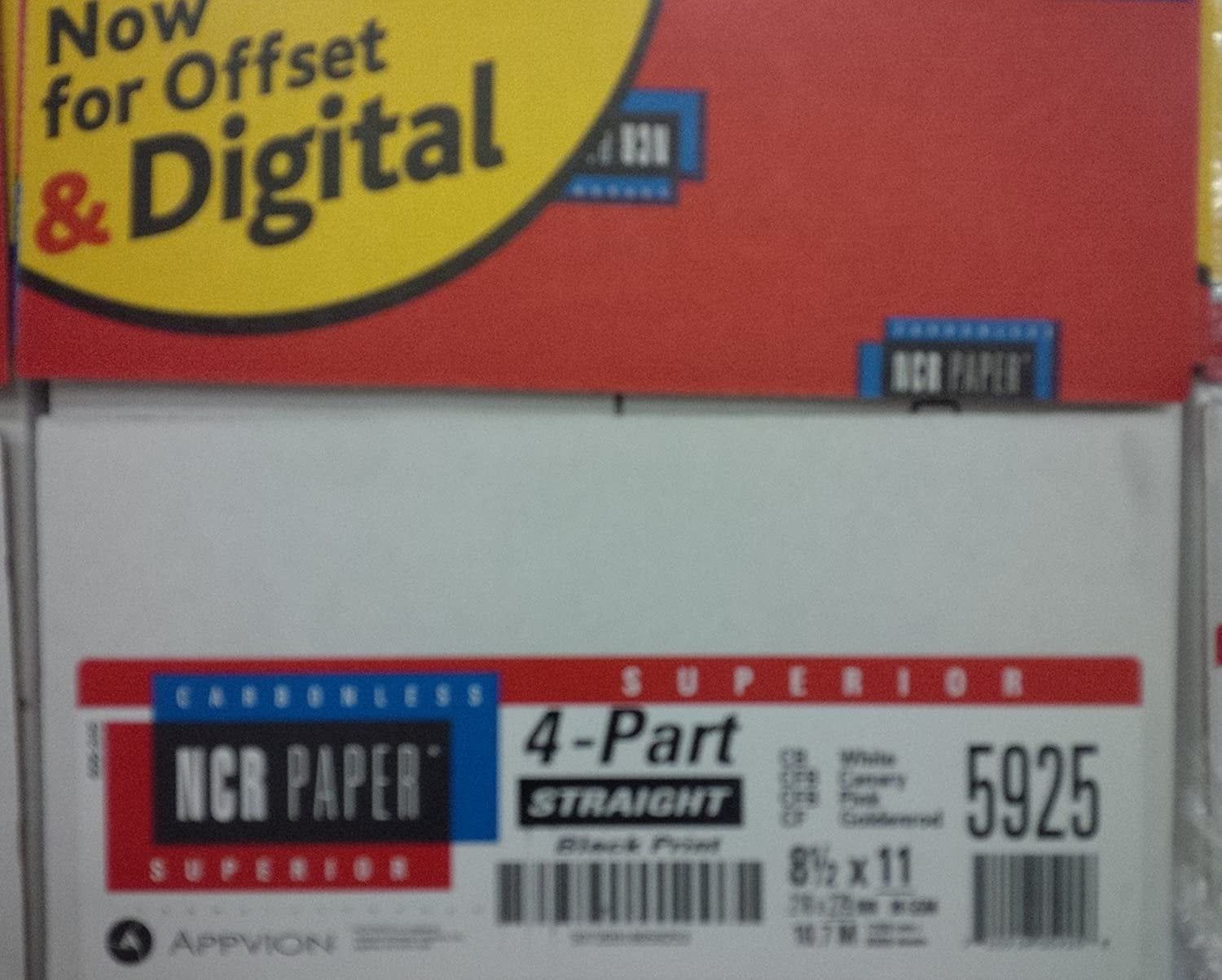 NCR Superior Carbonless Paper, 4-part Straight Collated, 8-1/2 x 11 ...