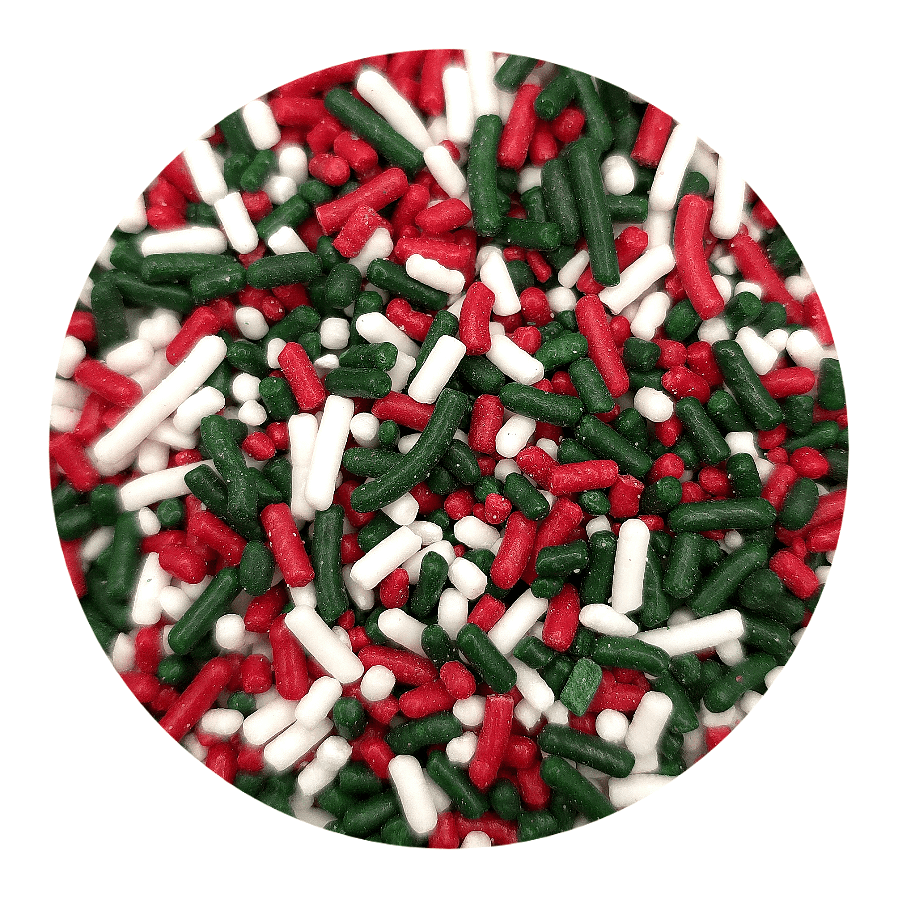 NCS Holiday Mix Edible Sprinkles, 4 oz - Xmas Red, White, & Green for ...