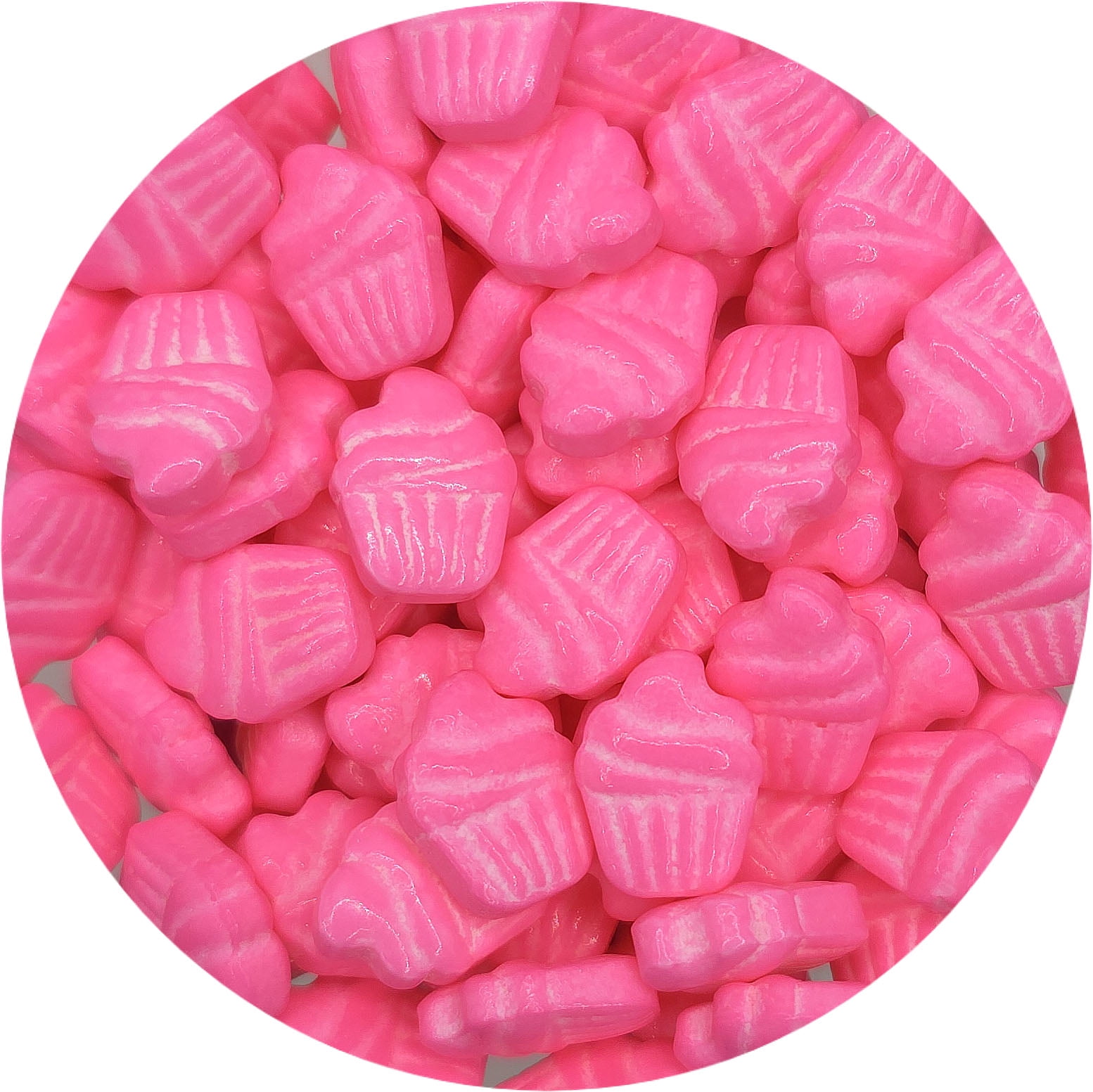 NCS Pink Cupcake Shape Edible Candy Toppers, 8 ounces - Great for ...
