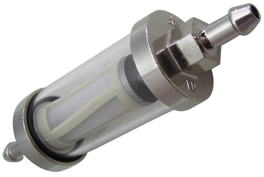 "NCY In-line Fuel Filter (Long 1/4"" Fittings)" - Walmart.com