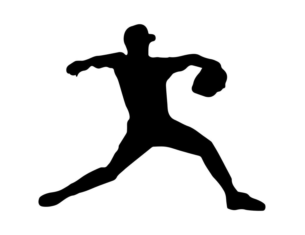 ND091 Baseball Pitcher Pitching The Ball Decal Sticker | 5.5-Inches By ...