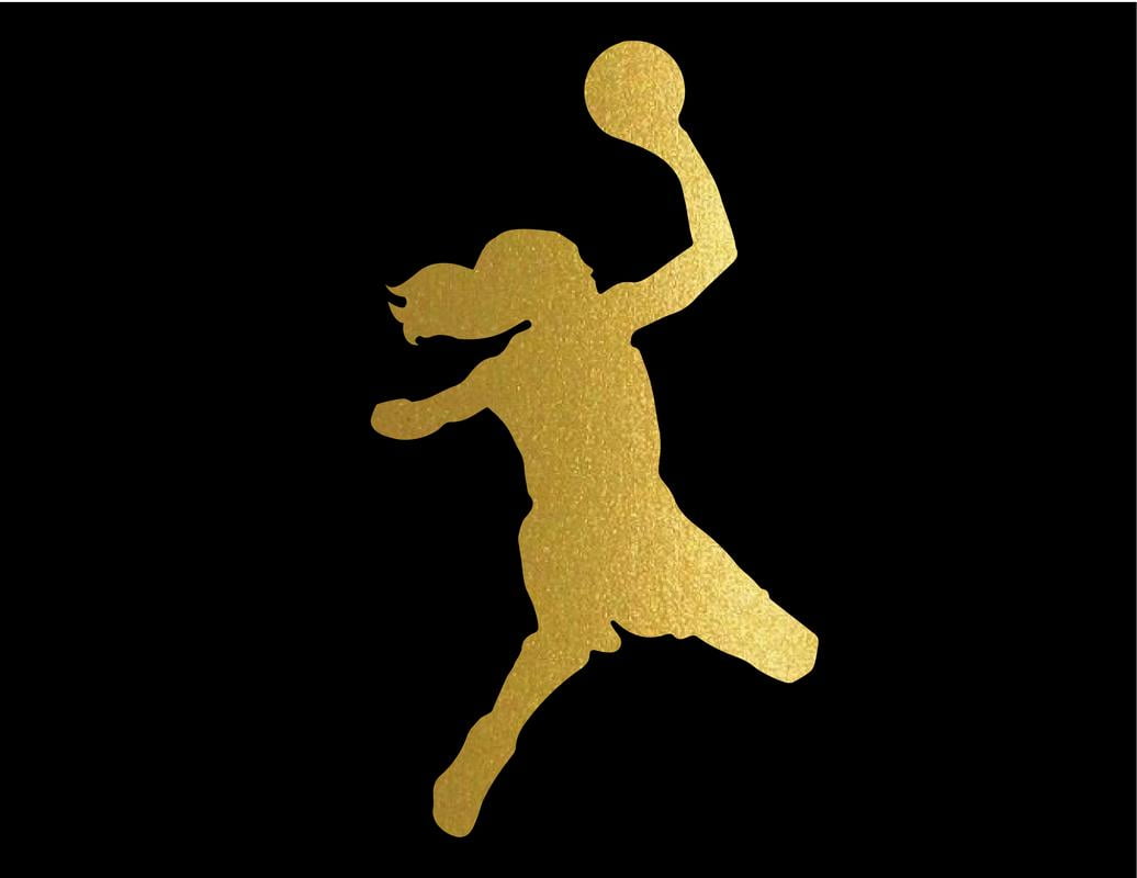ND099G Basketball Player Shooting Lefthanded Decal Sticker | 5.5-Inches ...