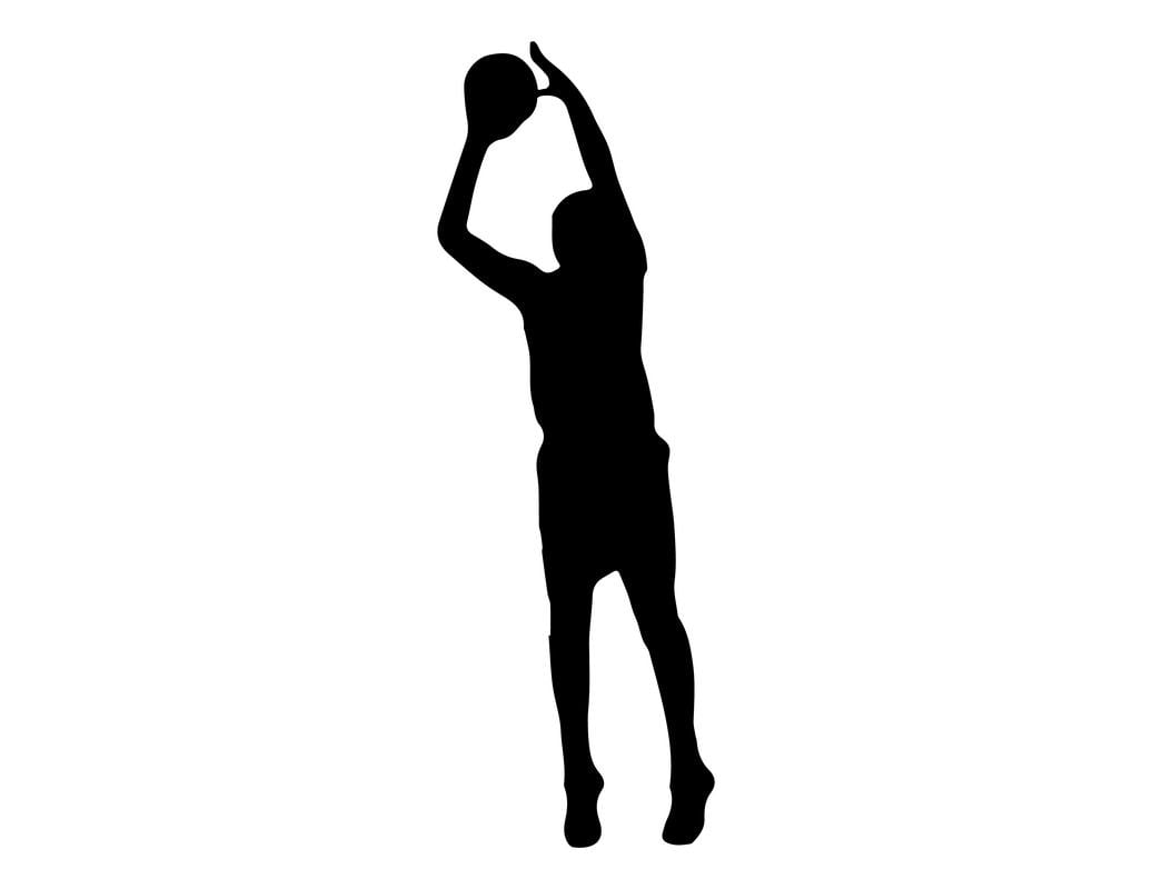 ND100 Basketball Player Shooting Jumpshot Decal Sticker | 5.5-Inches By ...