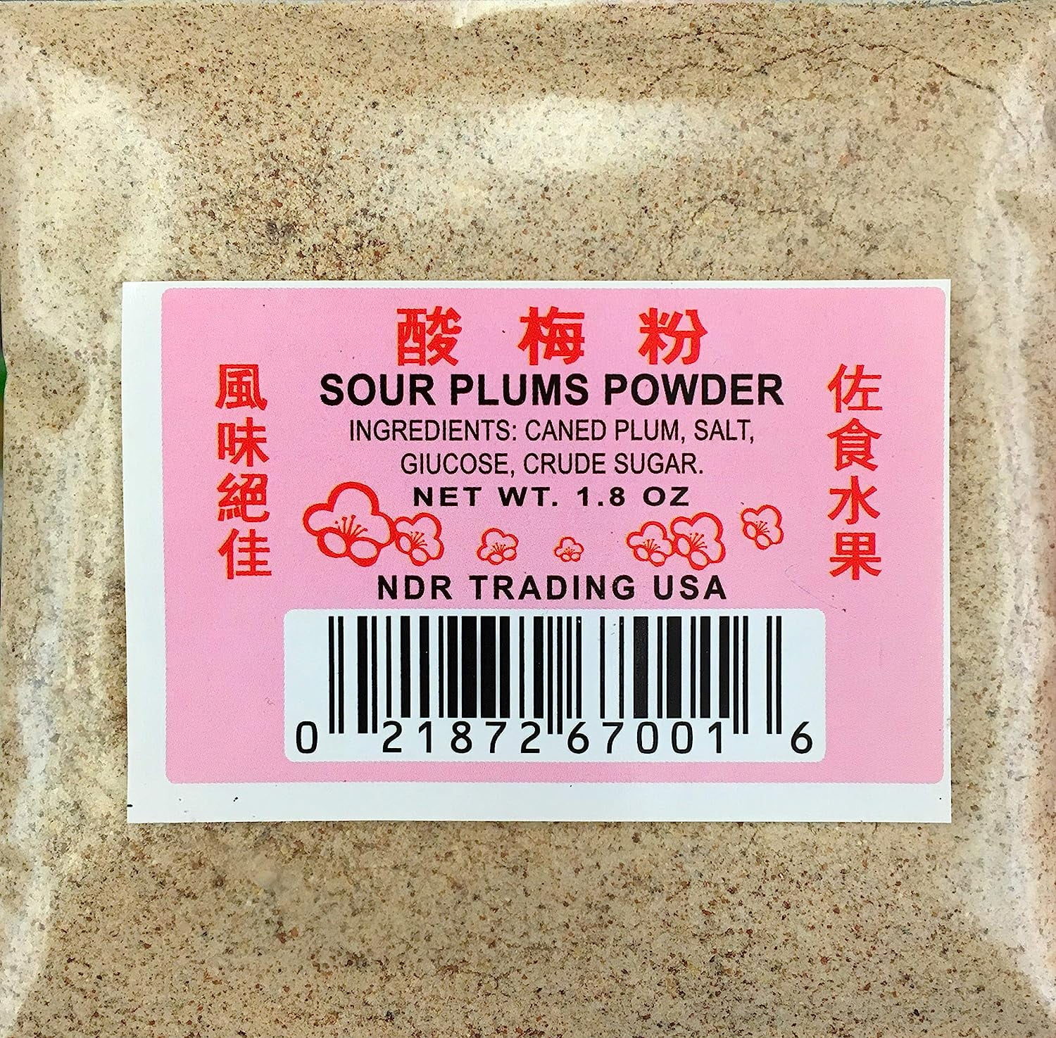 NDR Li Hing Mui Powder Hawaii's Fav Snack Seasoning Sour Plum 1.8oz ...