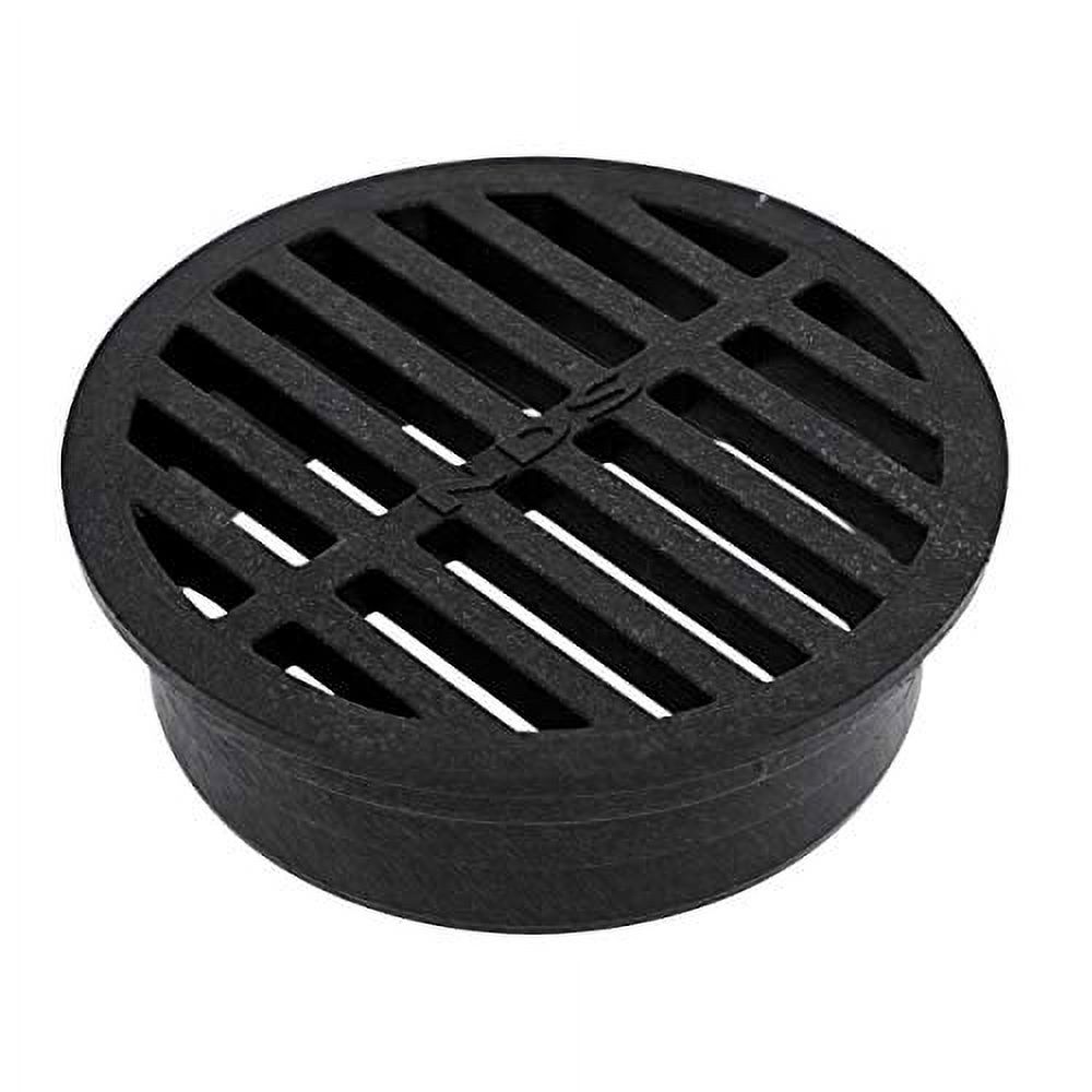 NDS 11 Round Grate, 4-Inch, Fits 4 in. Drain Pipes & Fittings, Black ...
