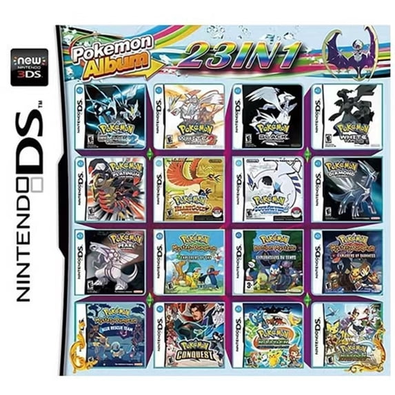 NDS 2DS 3DS XL Pokem 23 in 1 Multi Cart Super Combo w1.0 Video Games ...